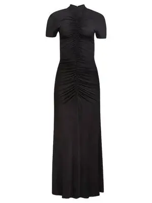 TOCCIN Gracelyn Mock-neck Midi Dress - Black