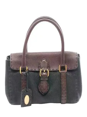 Fendi 2000-2010 Mini Selleria Linda Handbag - Black