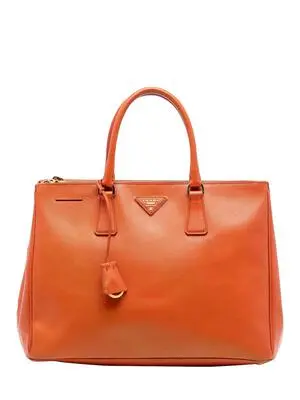 PRADA Medium Saffiano Lux Galleria Double Zip Satchel