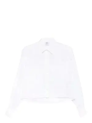 Vetements Long-sleeve Pocket Shirt - White