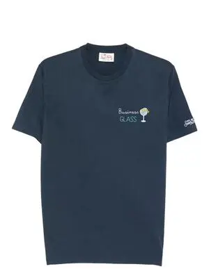 MC2 SAINT BARTH Embroidery T-shirt - Blue