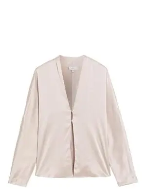 THE SEI Silk-Satin Shirt