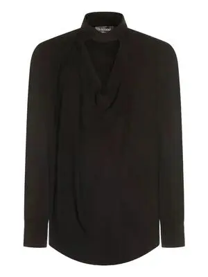 VIVIENNE WESTWOOD Cowl-neck Blouse - Black