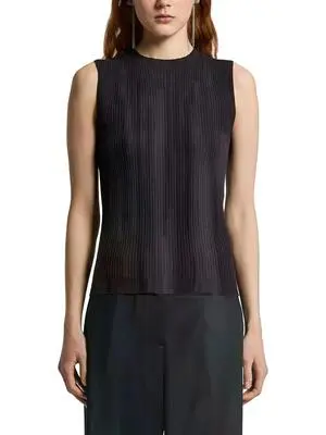 Peserico Ribbed-knit Vest - Blue