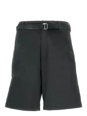 PAS NORMAL STUDIOS Off-race Logo Belt Shorts - Grey