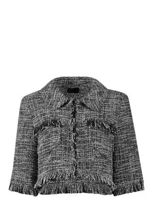 SMYTHE Fringed Cropped Jacket