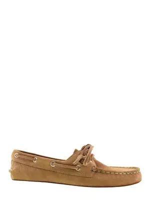 FORTELA Beige Leather Lace-up Loafers - Neutrals