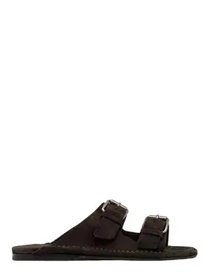 BUTTERO® Suede Sandals - Brown