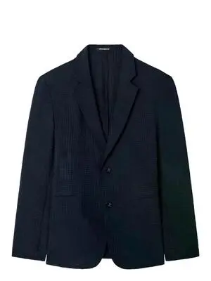 Emporio Armani Seersucker Blazer - Blue