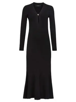 TOCCIN Zora Long-sleeved Midi Dress - Black