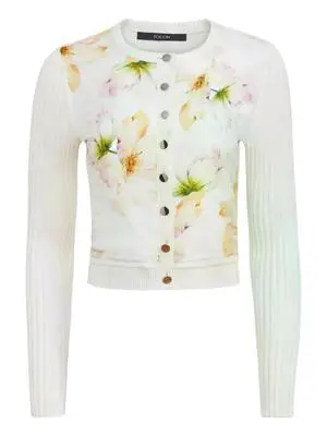 TOCCIN Miriam Floral-print Cardigan - Neutrals