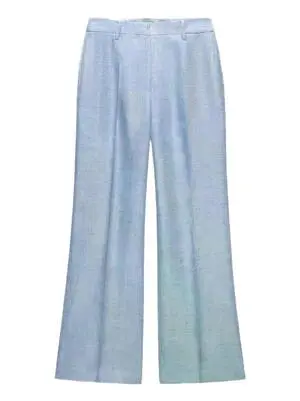 Shanghai Tang Pleated Trousers - Blue