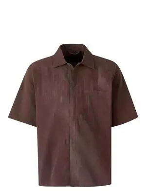 Herno Short-sleeve Chest-pocket Shirt - Brown