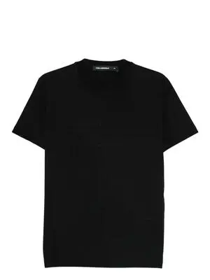 Karl Lagerfeld Letter-embossed T-shirt - Black