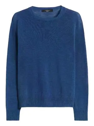 Max Mara Crewneck Knitted Top - Blue