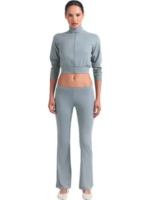 SKIMS Low Rise Mini Flare Pants - Washed Pacific