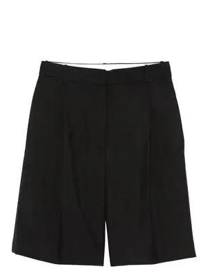RÓHE Pleated Tailored Shorts - Black