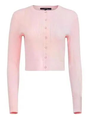 TOCCIN Zoe Slim-Fit Cropped Cardigan Pink