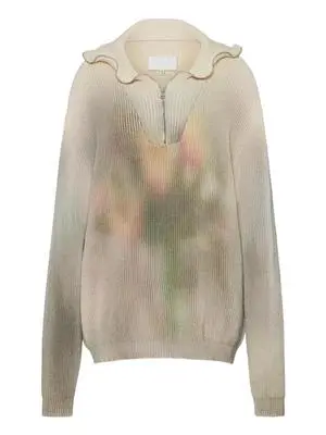 MAISON MARGIELA Zip Knit Sweater - Neutrals