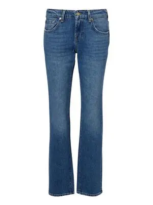 7 For All Mankind Low Cigarette Slim Jeans - Blue