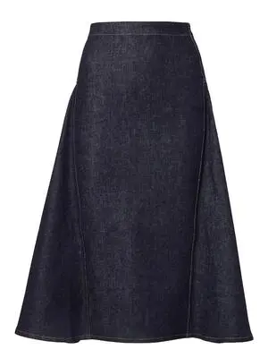 JACQUEMUS Lavoir De-Nîmes Godet Denim Midi Skirt