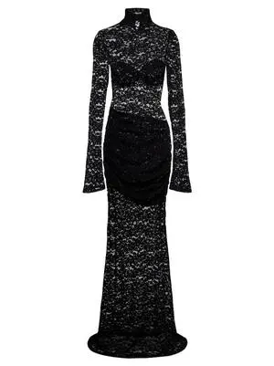 BANANHOT Francisca Lace Maxi Dress - Black