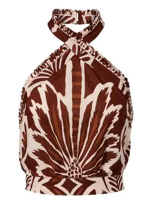 POUPETTE ST BARTH Suma Printed Crop Top