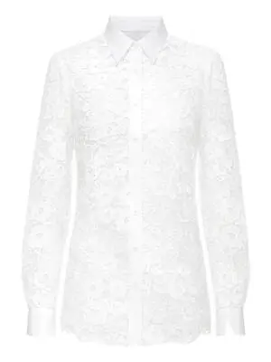 Vivetta Floral Corded-lace Shirt - White