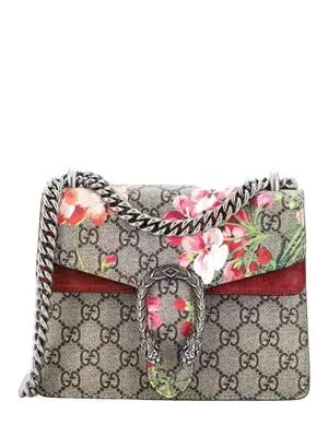 GUCCI Dionysus Blooms Print GG Coated Canvas Mini Shoulder Bag
