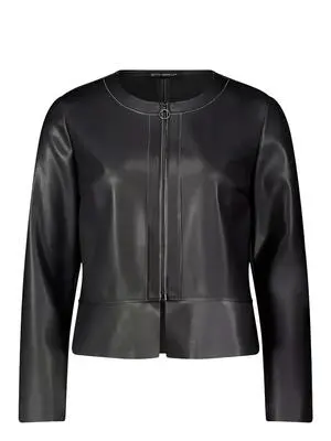 BETTY BARCLAY Short Zipper Blazer - Black