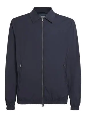 Herno Stretch-Shell Bomber Jacket Navy