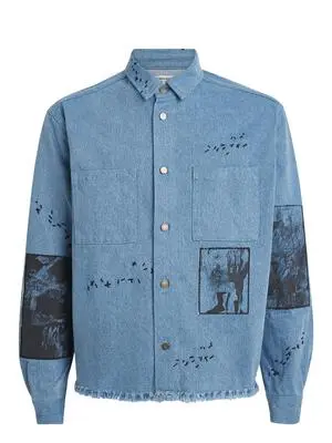 DOMREBEL Denim Unskilled Worker Overshirt - Blue