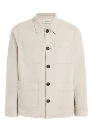 Oliver Peoples Linen Patch-pocket Jacket - Beige