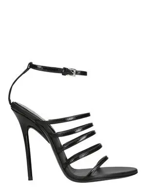 ALAÏA Leather Strappy Heeled Sandals 110