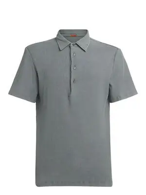 Barena Venezia Cotton-linen-blend Polo Shirt - Grey