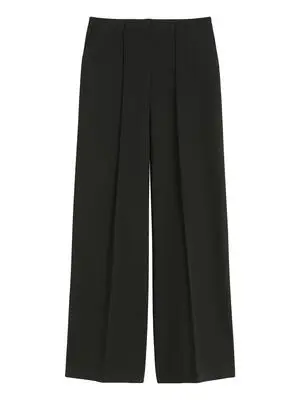 Max Mara Jersey Wide-leg Trousers - Black