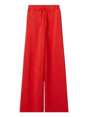 Claudie Pierlot Drawstring Wide-leg Woven Trousers - Tangerine