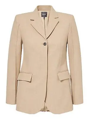ME+EM Contour Slim-Fit Woven Blazer Sand