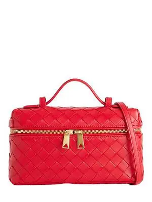 Bottega Veneta Leather Cross-body Bag - Cardinal-gold