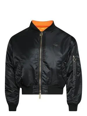 Vetements Leather Crosses Bomber Jacket - Leopard
