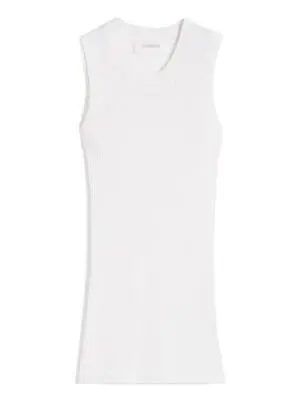 Max Mara Cotton Tank - White