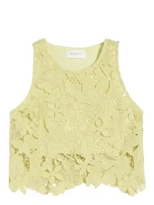 Max Mara Macramé Top - Lemon