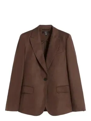 Max Mara Max Mara Linen Canvas Blazer Chocolate