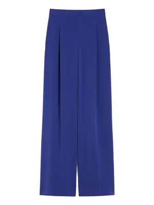 Max Mara Lightweight Cady Trousers - Cornflower Blue