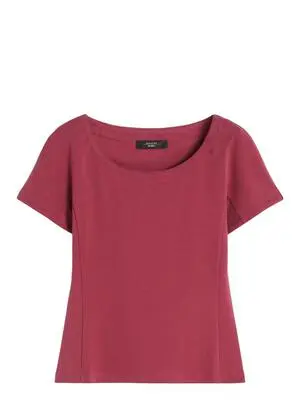 Max Mara Fitted Jersey Top - Cherry