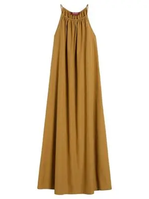 Max Mara Cotton Poplin Maxi Dress - Ochre