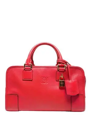 Loewe 1990s Amazona 28 Leather Tote Bag - Red