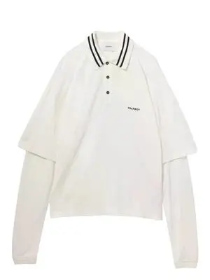 HALFBOY Double Sleeves Polo Shirt - Neutrals