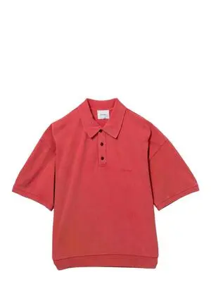 HALFBOY Ribbed Polo Shirt - Red