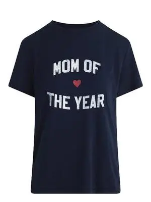 FAVORITE DAUGHTER The Mother Of The Year Graphic T-shirt - Navy